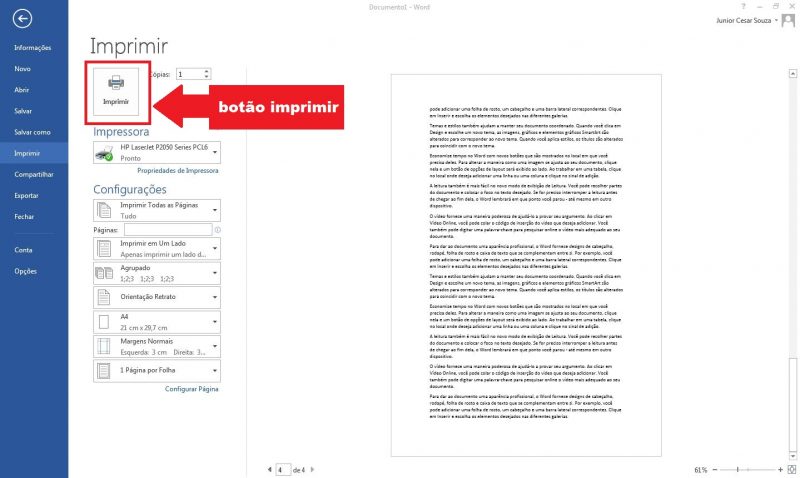 Imprima várias páginas em uma única folha no Microsoft Word - Tutor TI