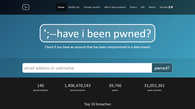 site have i been pwned - Tutor TI