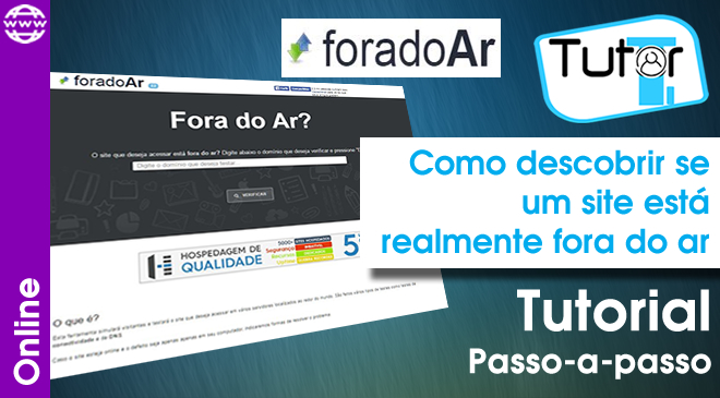 Como descobrir se um site está fora do ar - Tutor TI