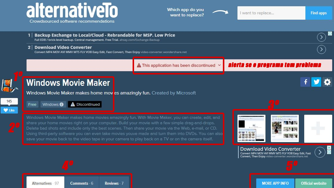 Como encontrar alternativas a programas com site Alternative To - Tutor TI