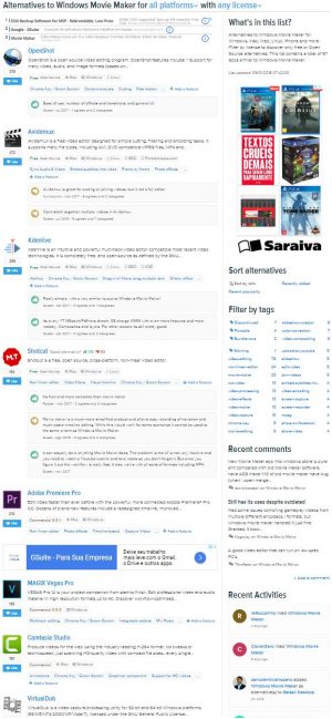 Como encontrar alternativas a programas com site Alternative To - Tutor TI