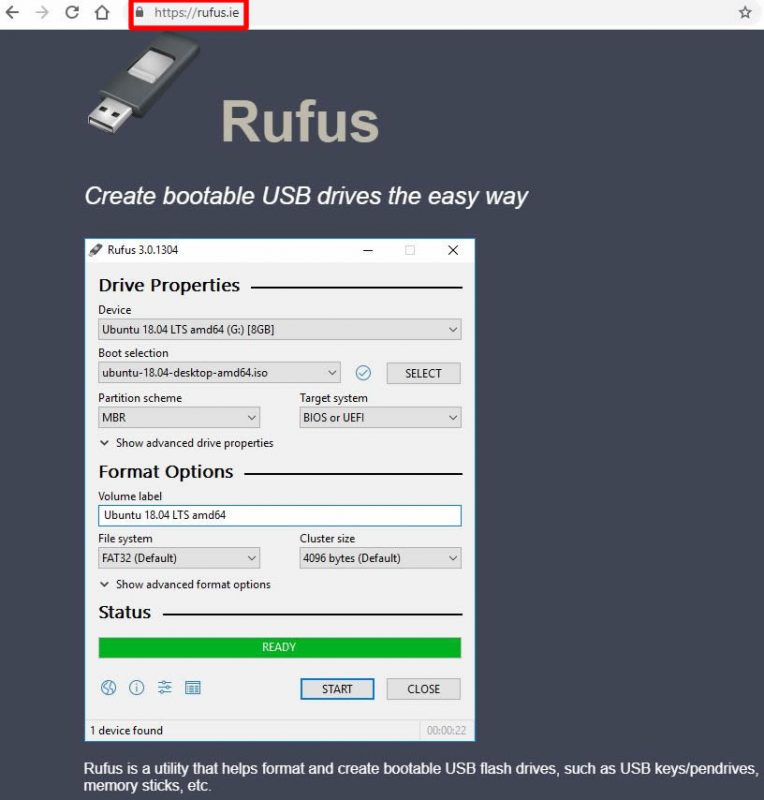Criando pendrive bootavel com o Rufus
